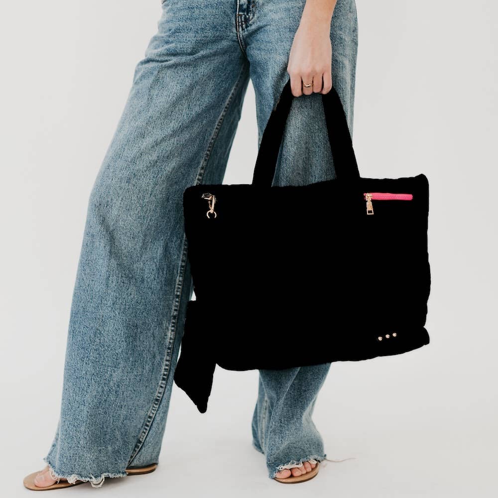Presley Puffer Quilted Tote Bag With Pouch – Abundantly Blessed